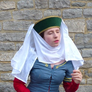 Medieval Torque Velvet Simple Headdress Historic Costume Piece Headwear ...