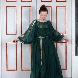 Ancient Greek Women Chiton Tunic in Chiffon Historical Fantasy Costume ...