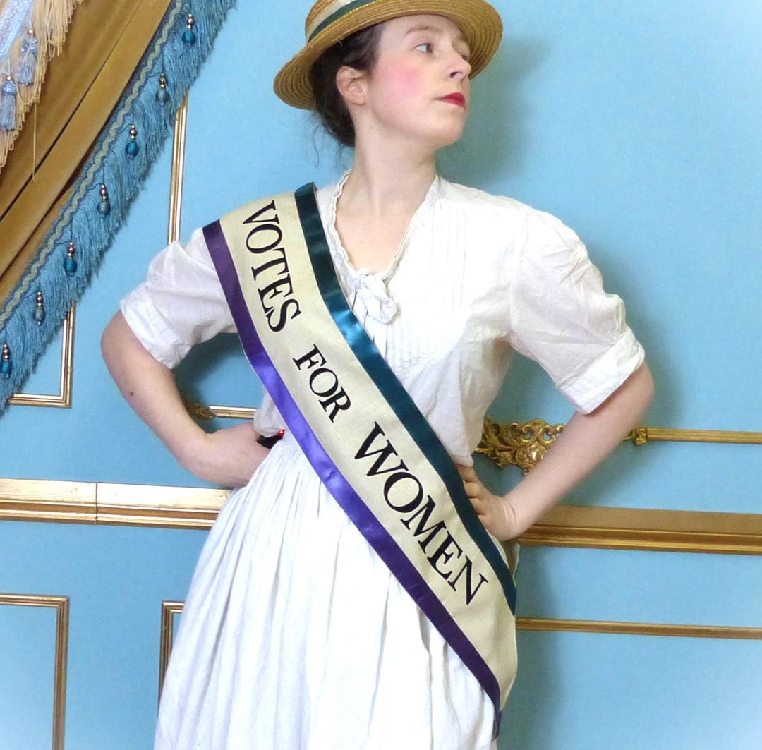Suffragette Protest Sash Votes for Women Edwardian 1920 Costume ...