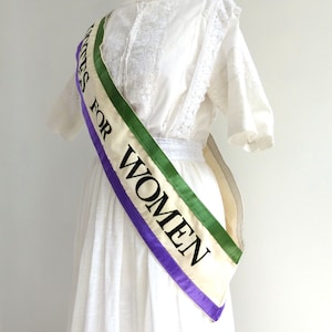 Suffragette Protest Sash Votes for Women Edwardian 1920 Costume ...