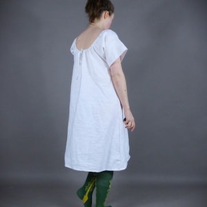 White 18th Century Linen Chemise Rococo Shift Dress Historical ...