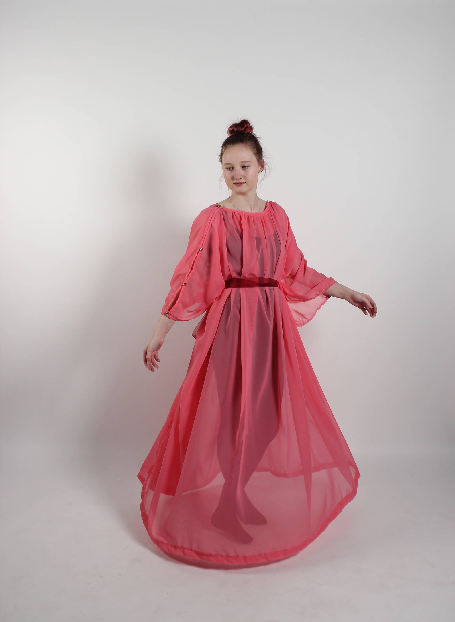 Ancient Greek Women Chiton Tunic in Chiffon | Etsy UK