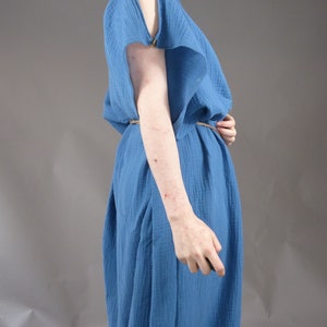 Womens Greek Cotton Gauze Tunic Ancient World Peplos Chiton Historical ...