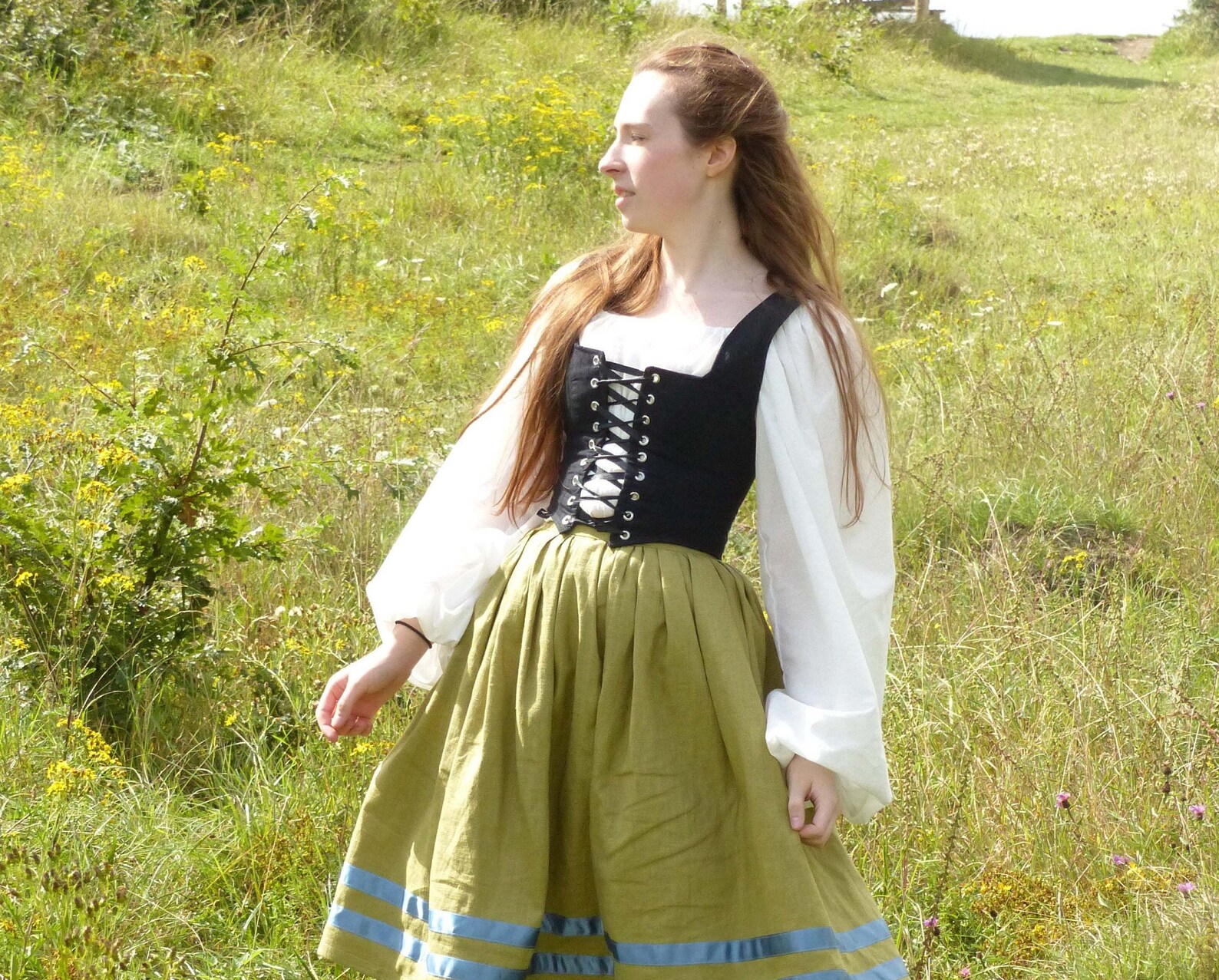 Black Corset Renaissance Bodice Lace up Costume - Etsy