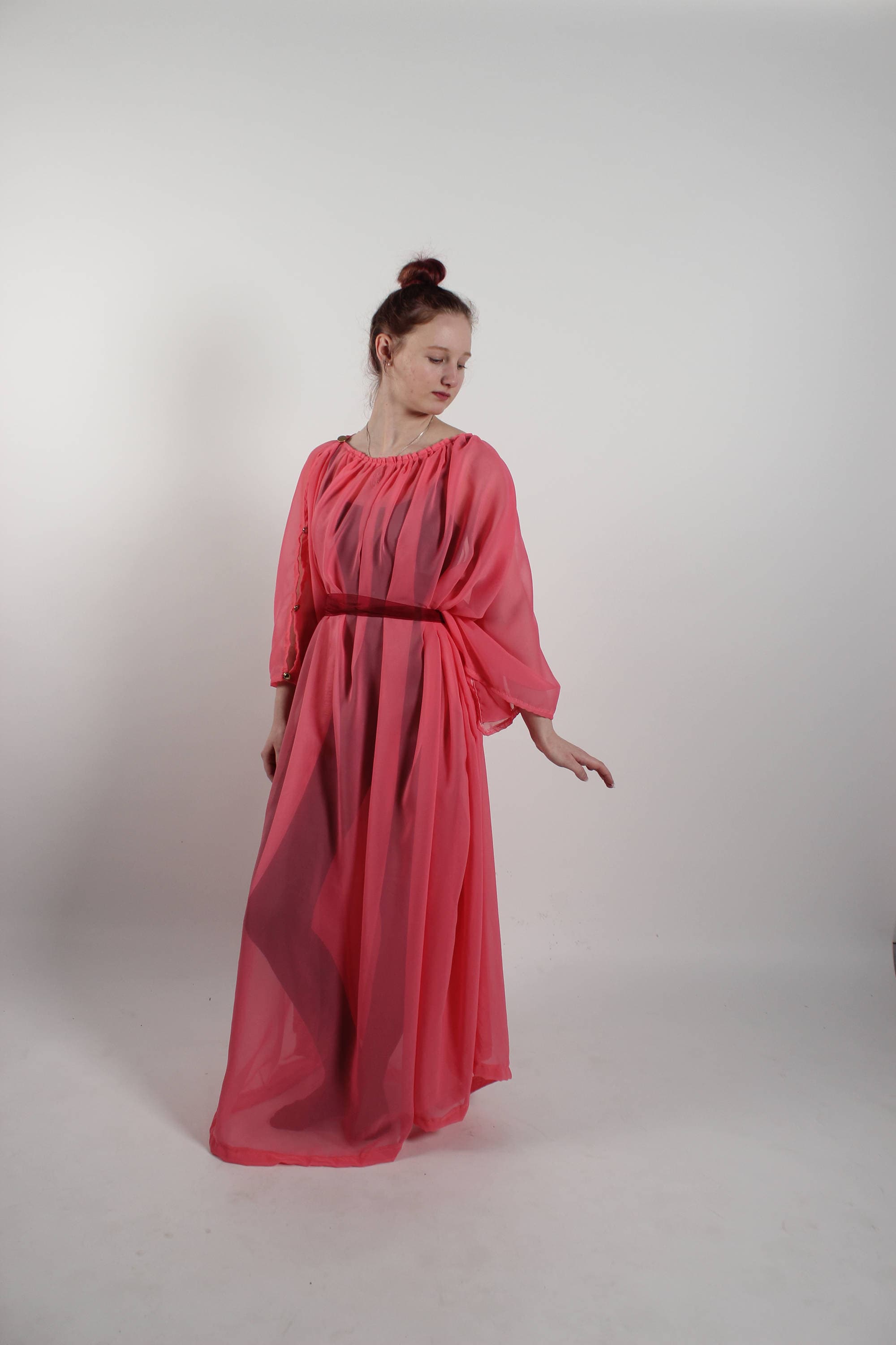 Ancient Greek Women Chiton Tunic in Chiffon | Etsy UK