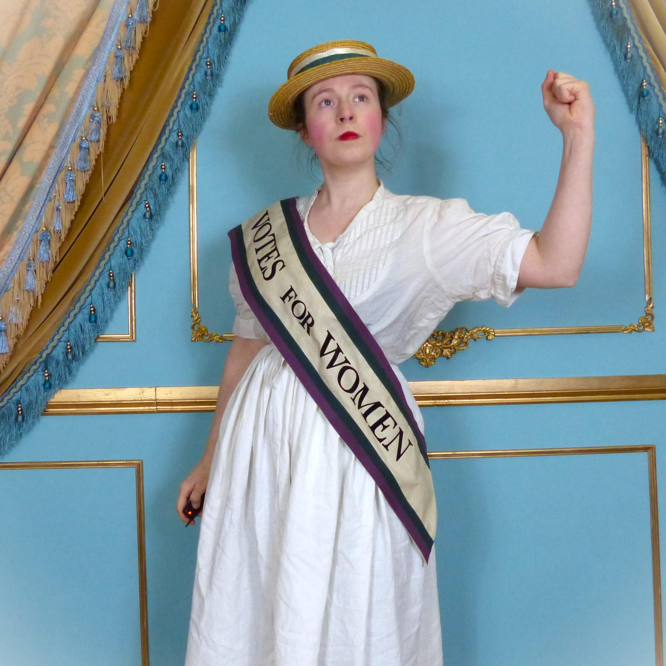 Two Striped Suffragette Protest Sash Votes for Women Edwardian 1920 ...