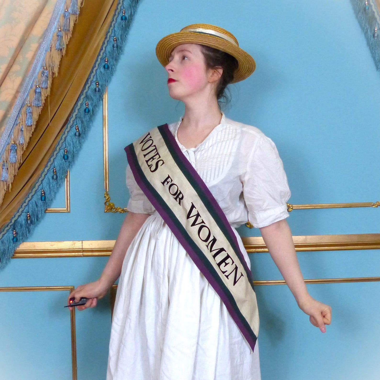 Two Striped Suffragette Protest Sash Votes for Women Edwardian 1920 ...