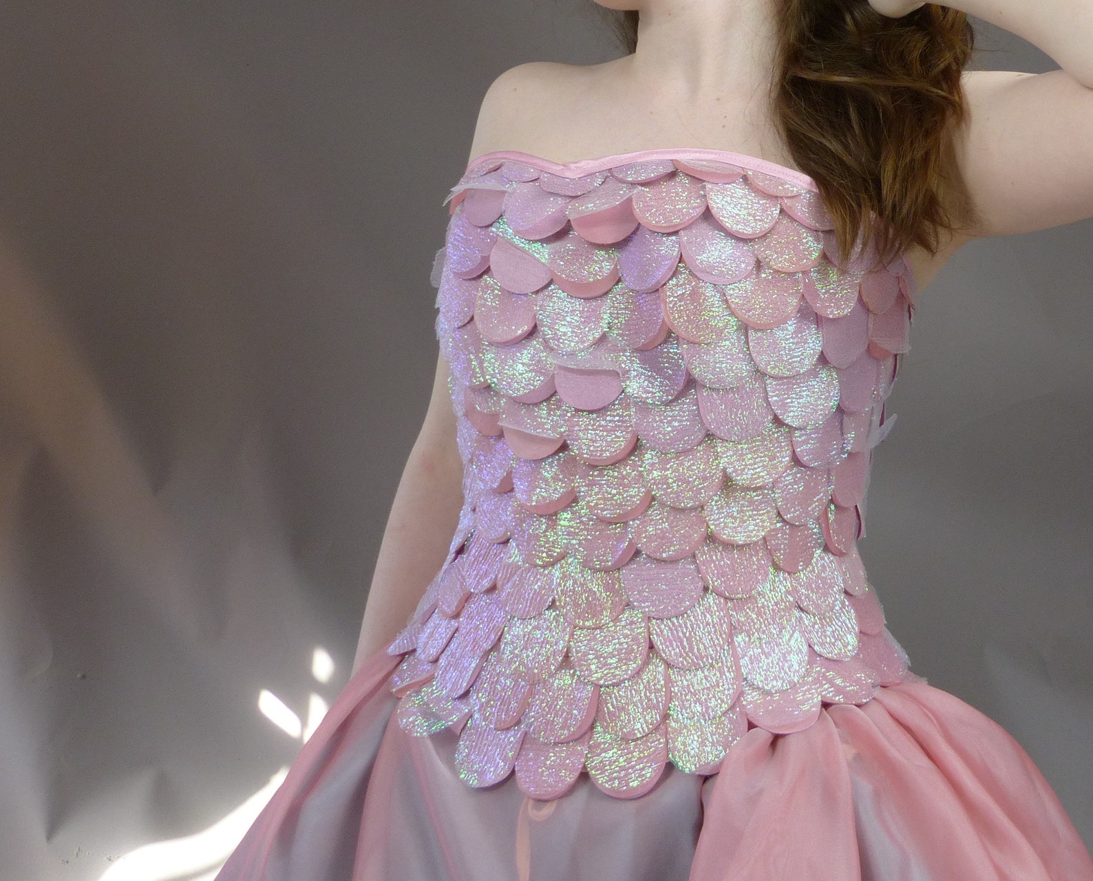 Iridescent Mermaid Scale Corset Fantasy Sea Themed Dress up Costume ...