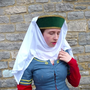 Medieval Torque Velvet Simple Headdress Historic Costume Piece Headwear ...