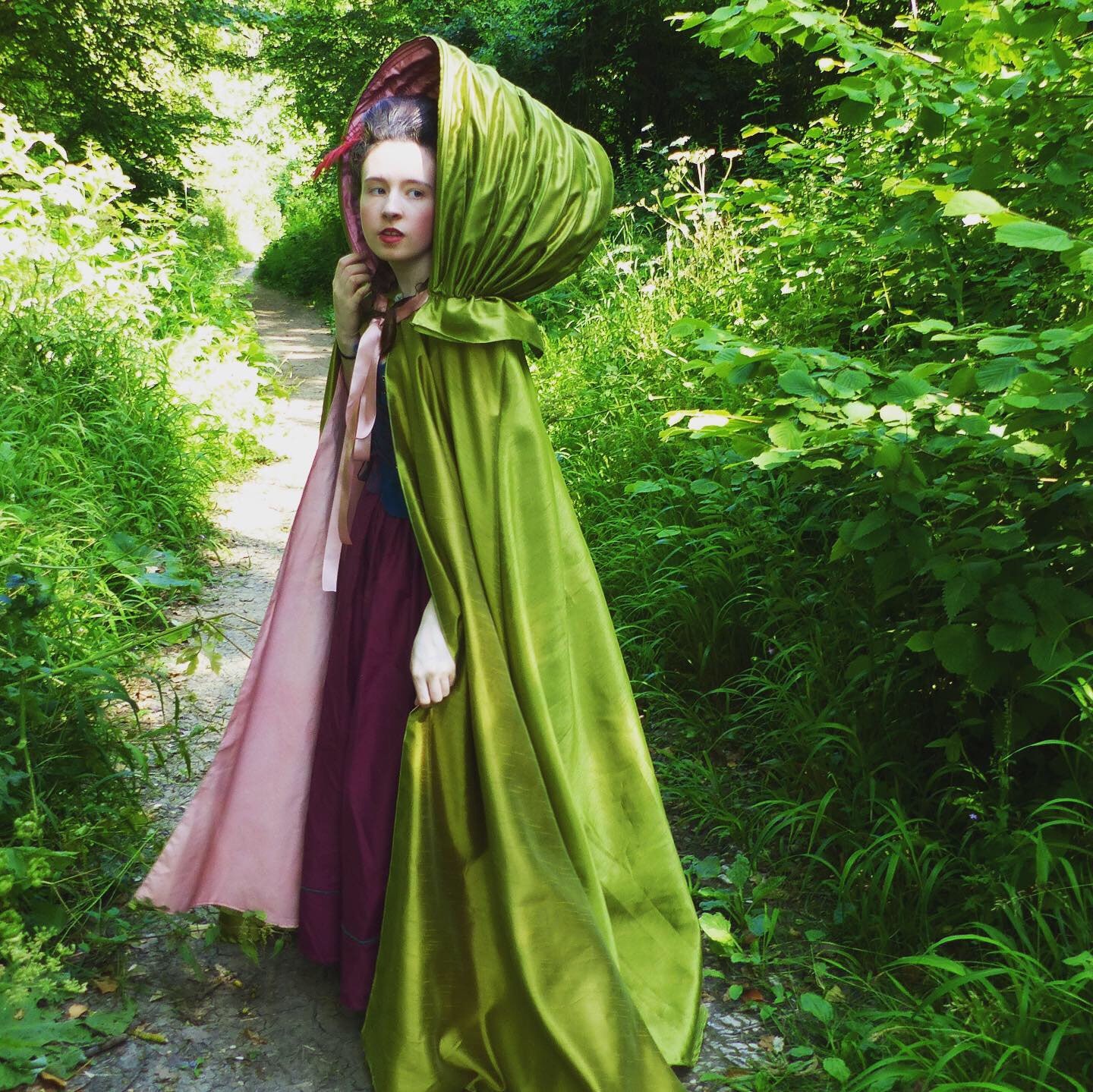18th Century Inspired Hooded Fantasy Cloak for Costume Dress up Fairy ...
