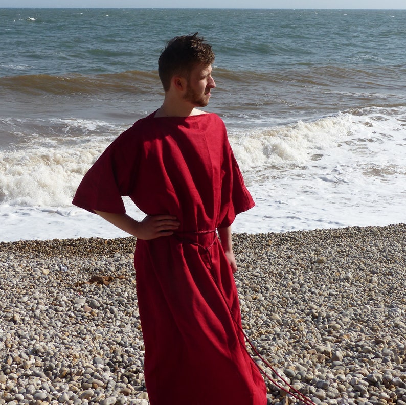 Coloured Linen Unisex Roman Tunic Historical Costume Ancient Rome - Etsy UK
