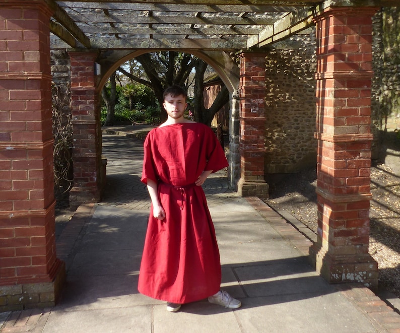 Coloured Linen Unisex Roman Tunic Historical Costume Ancient Rome - Etsy