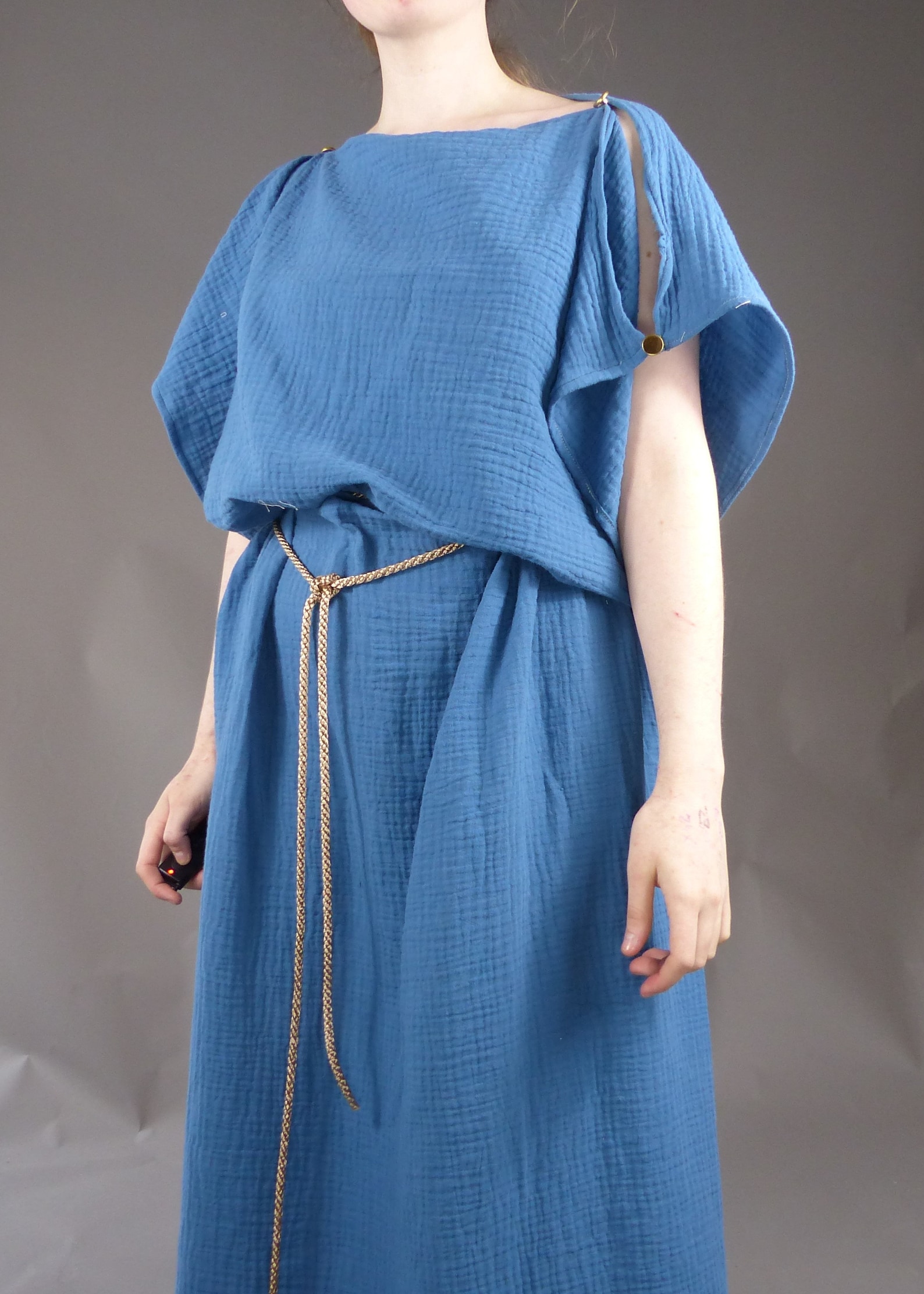 Womens Greek Cotton Gauze Tunic Ancient World Peplos Chiton - Etsy
