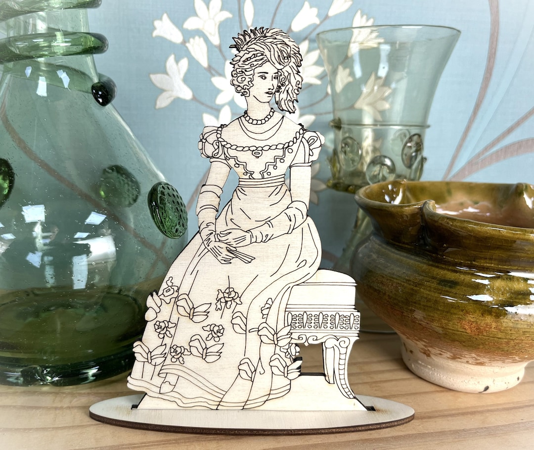 Historical Laser Cut Figures Decorative Laser Etched History Fashion ...