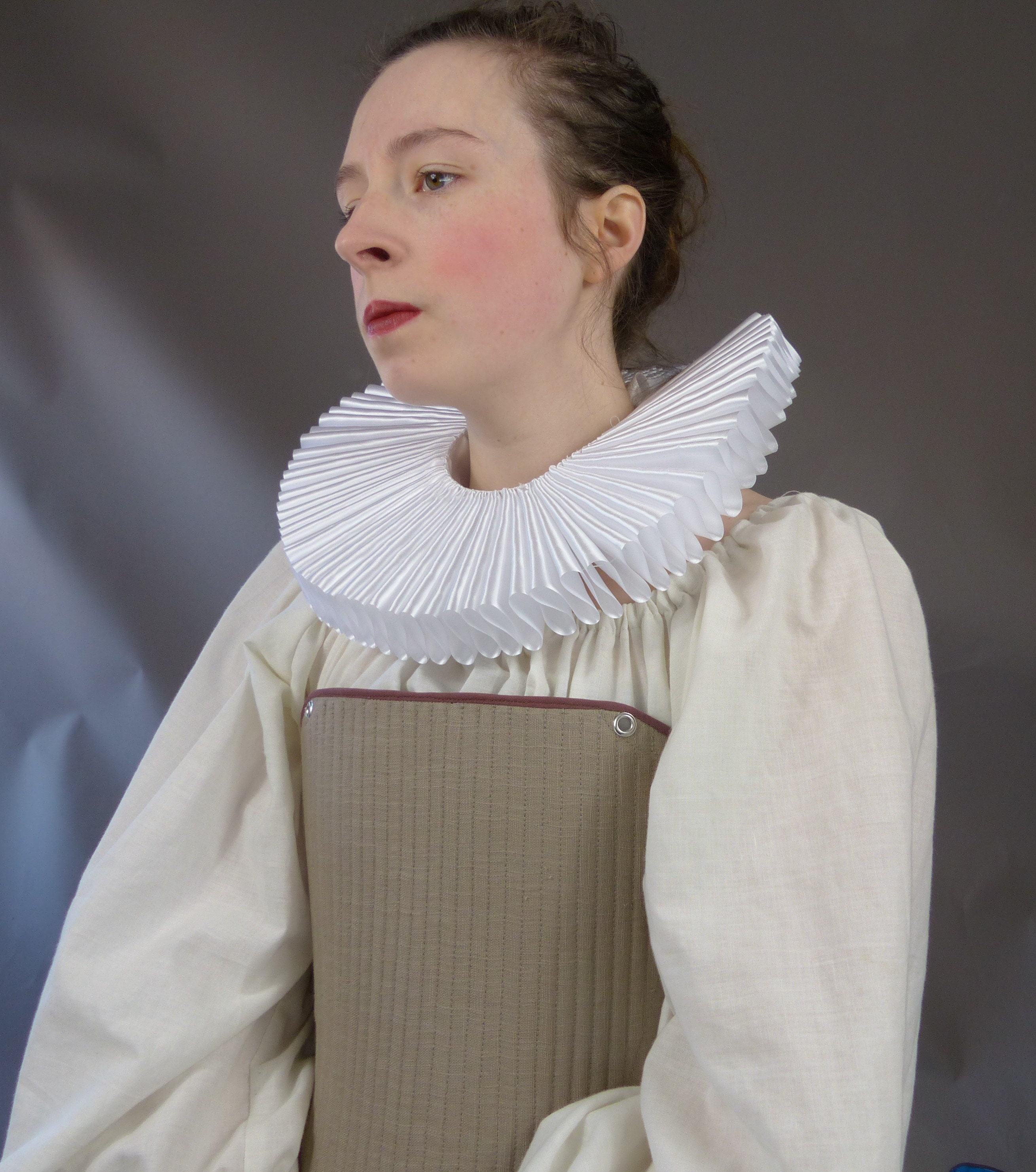Satin Wide Ruffled Neck Ruff Tudor Inspired Historical Costume - Etsy UK
