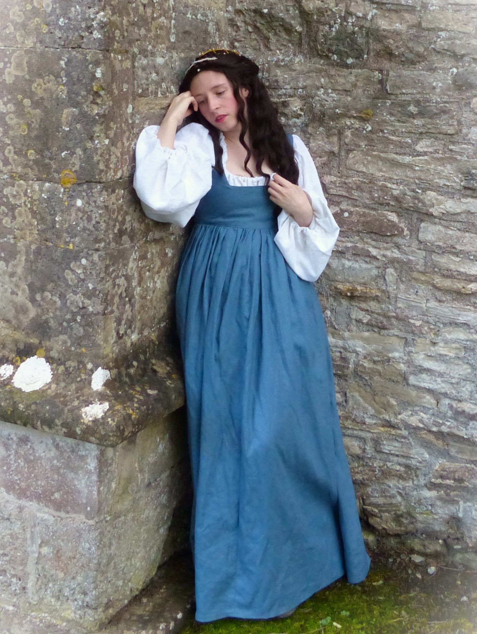 Ren Faire Villager Peasant's Linen Simple Dress Historical Fantasy ...