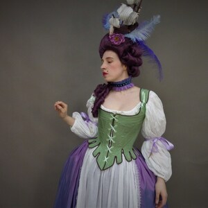 Custom Rococo Georgian Lady's Frivolous Carnival Masquerade Gown ...