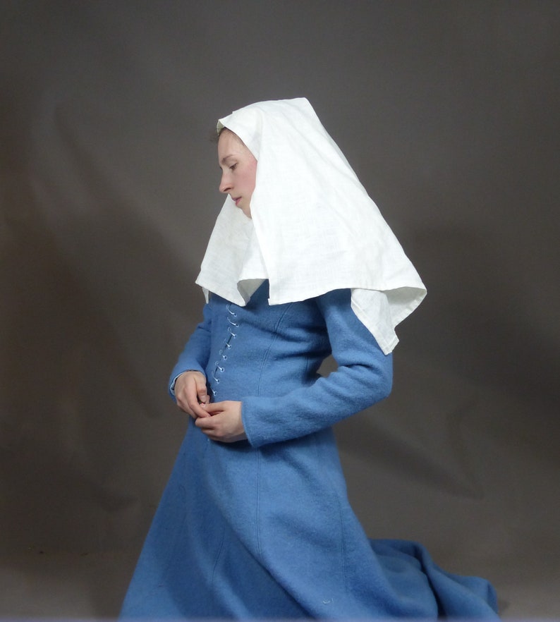 Woolen Front Laced Medieval Kirtle Historical 14th Century - Etsy