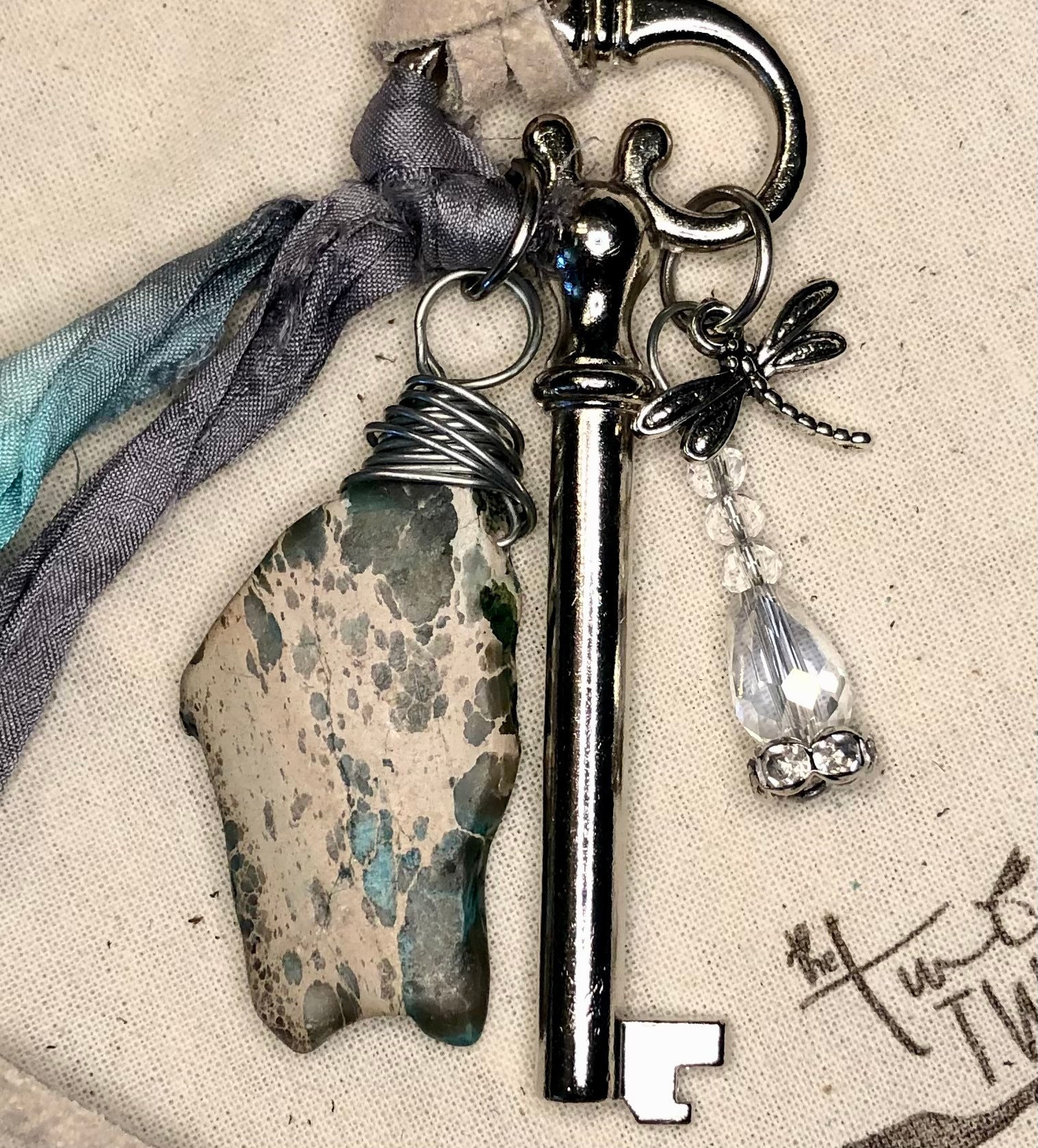 Turquoise Lapis Key Southwest Boho Chic Necklace - Etsy