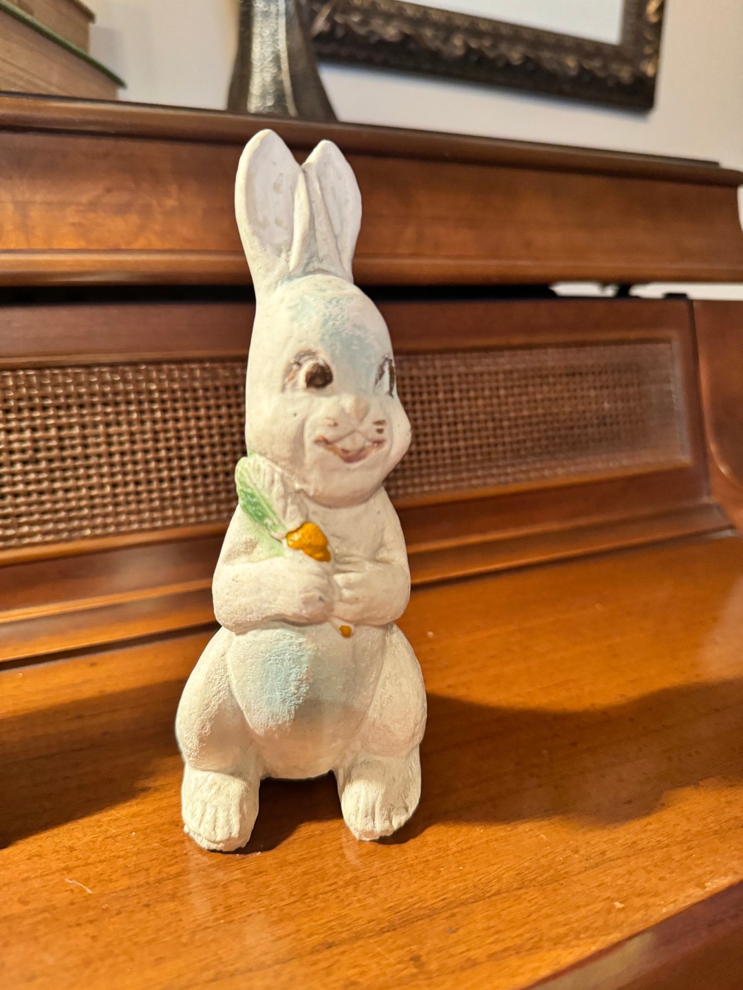 Vintage 1940’s Chalk Ware Rabbit - Etsy