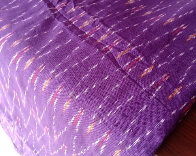 Purple Ikat Cotton Ikat Handwoven DIY Craft Ikat Textile Fabric by Yard ...