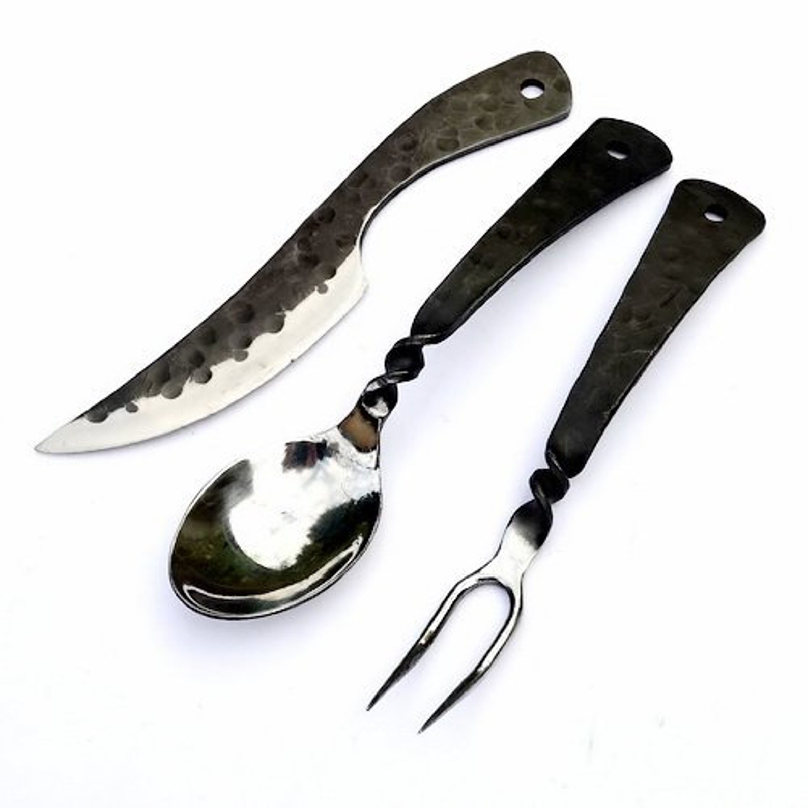 Medieval Cutlery Set 3 darkened 16 Be-Set 3 SA | Etsy