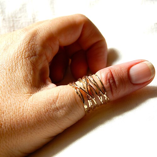 Random Wrapped Ring Wire Wrapped Ring 10 Day Ring Free - Etsy