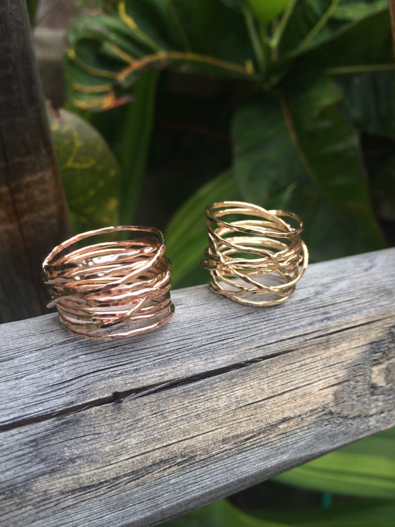 Random Wrapped Ring Wire Wrapped Ring 10 Day Ring Free - Etsy