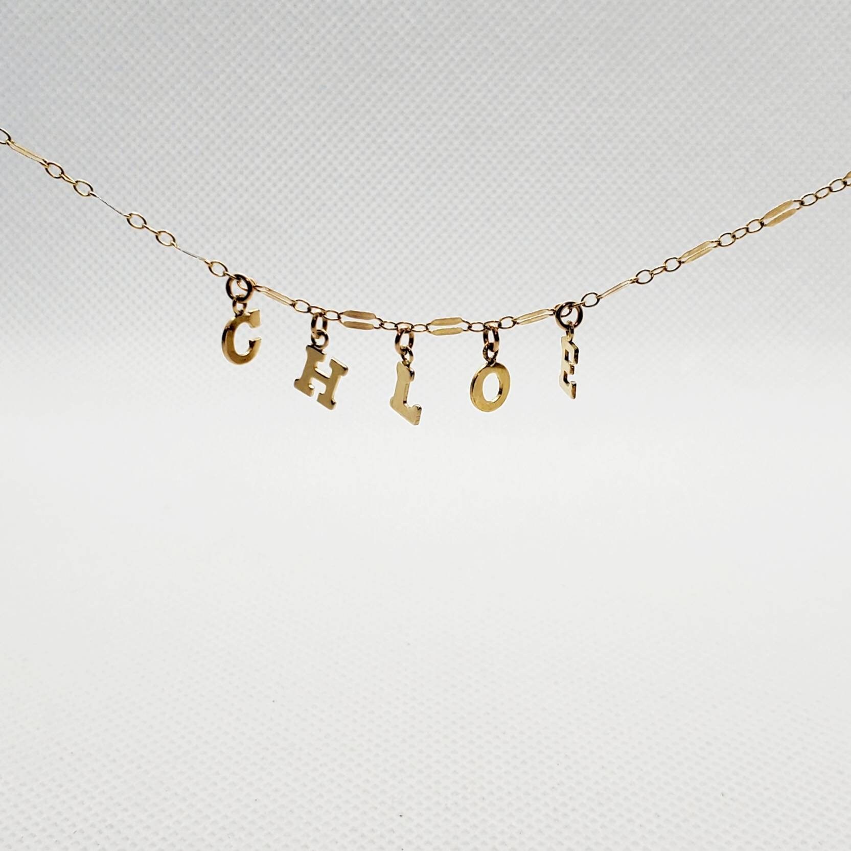 Darling little girl choker necklace made from 14k gold filled | Etsy