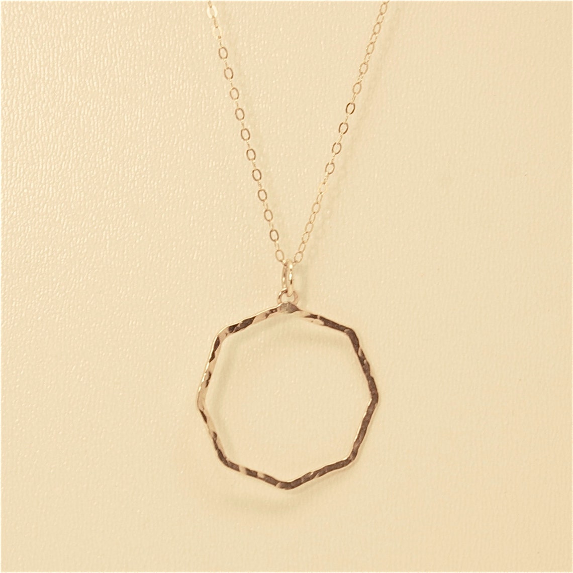 Octagon Pendant Octagon Handmade Octagon Necklace | Etsy
