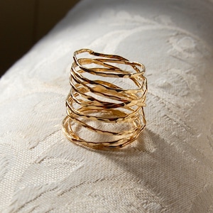 Random Wrapped Ring - Wire Wrapped Ring - 10 Day Ring - Free Style Ring ...