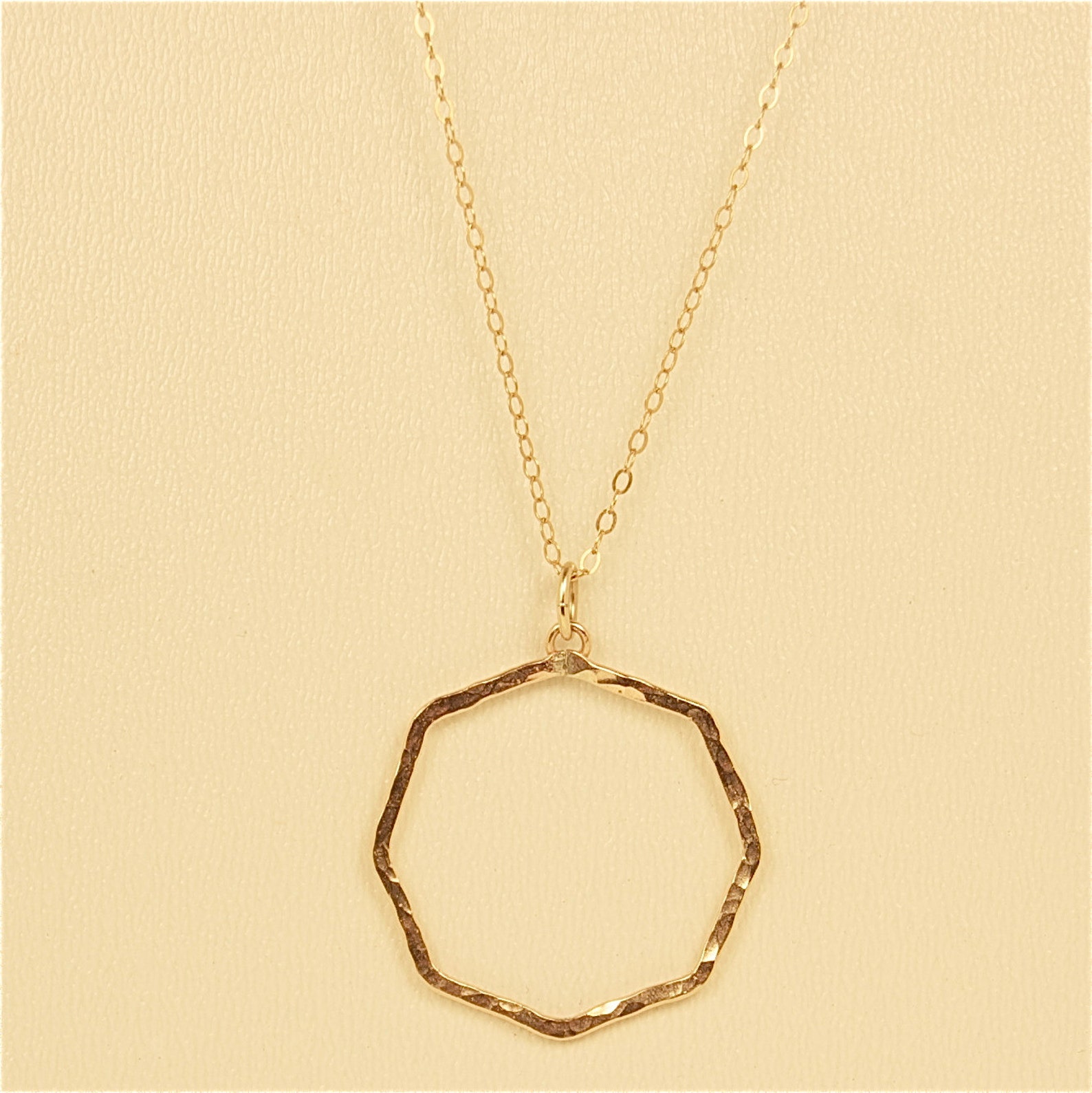 Octagon Pendant Octagon Handmade Octagon Necklace Geometric Necklace ...