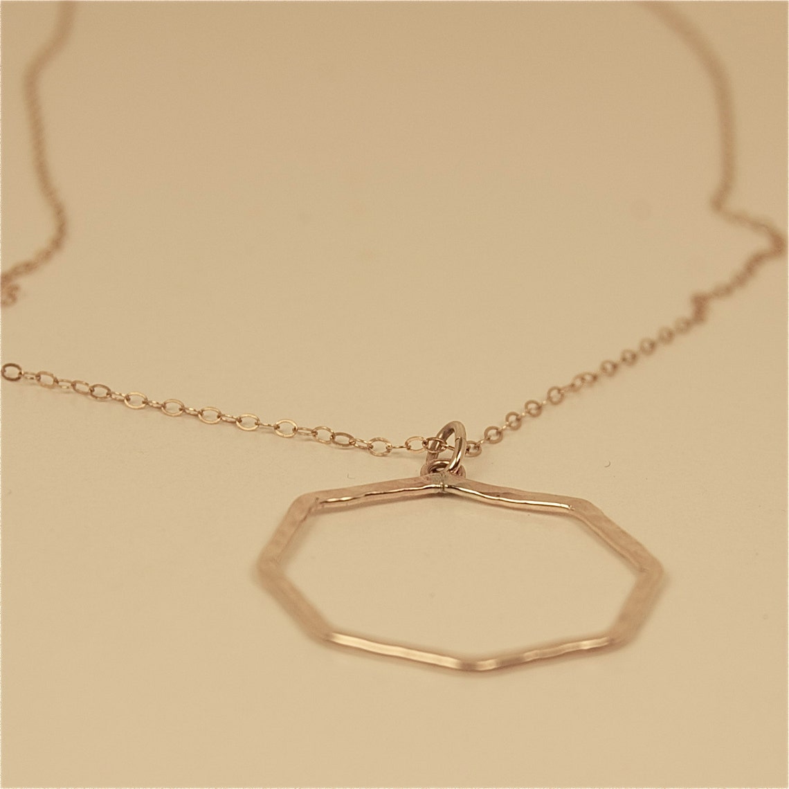 Octagon Pendant - Octagon - Handmade Octagon Necklace - Geometric ...