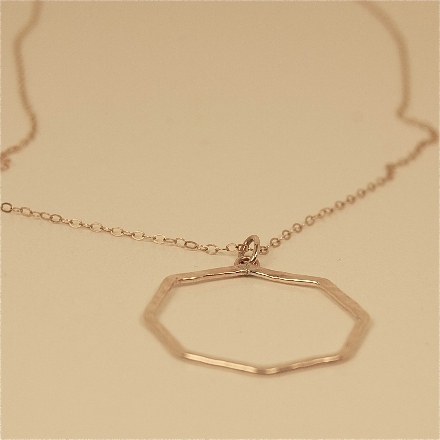 Octagon Pendant Octagon Handmade Octagon Necklace - Etsy