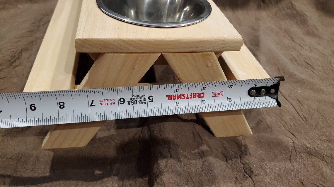 Cat Table, Elevated Feeder, Kitten Table, Picnic Table, Pet Feeder, Pet ...