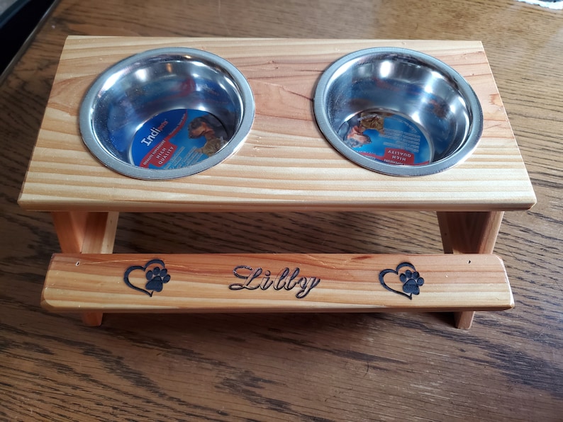 Cat Table, Elevated Feeder, Kitten Table, Picnic Table, Pet Feeder, Pet ...