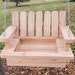Cedar Bird Swing Feeder - Handmade Hanging Feeder - Natural Wood ...
