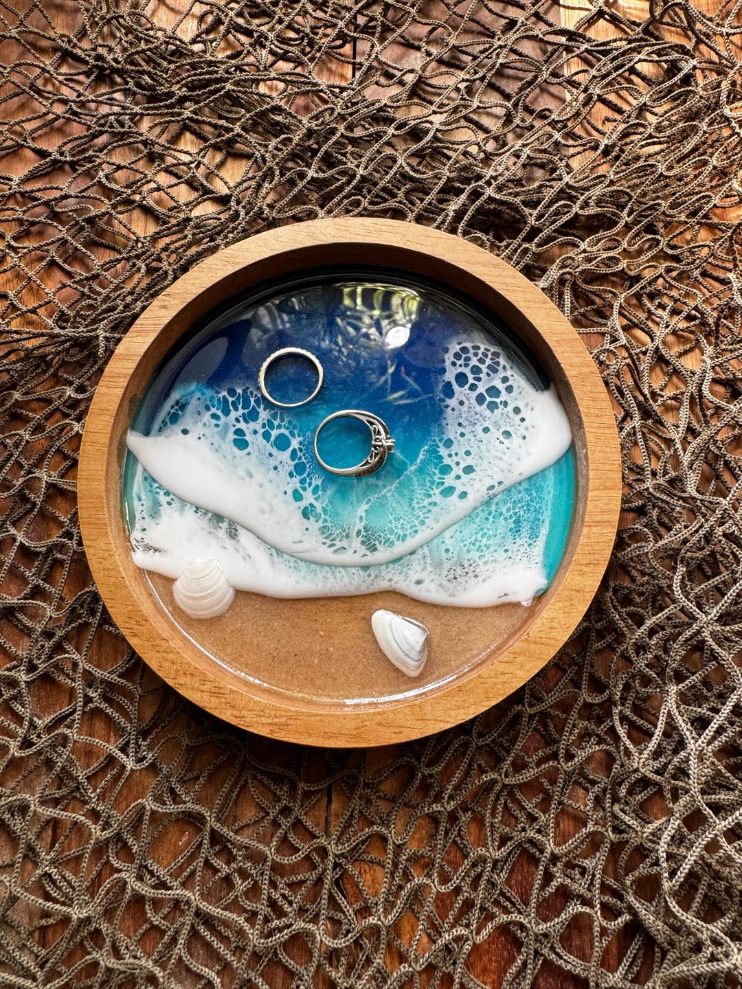 Resin Waves Tray, Resin Beach Waves, Ocean Waves Tray, Waves Tray ...