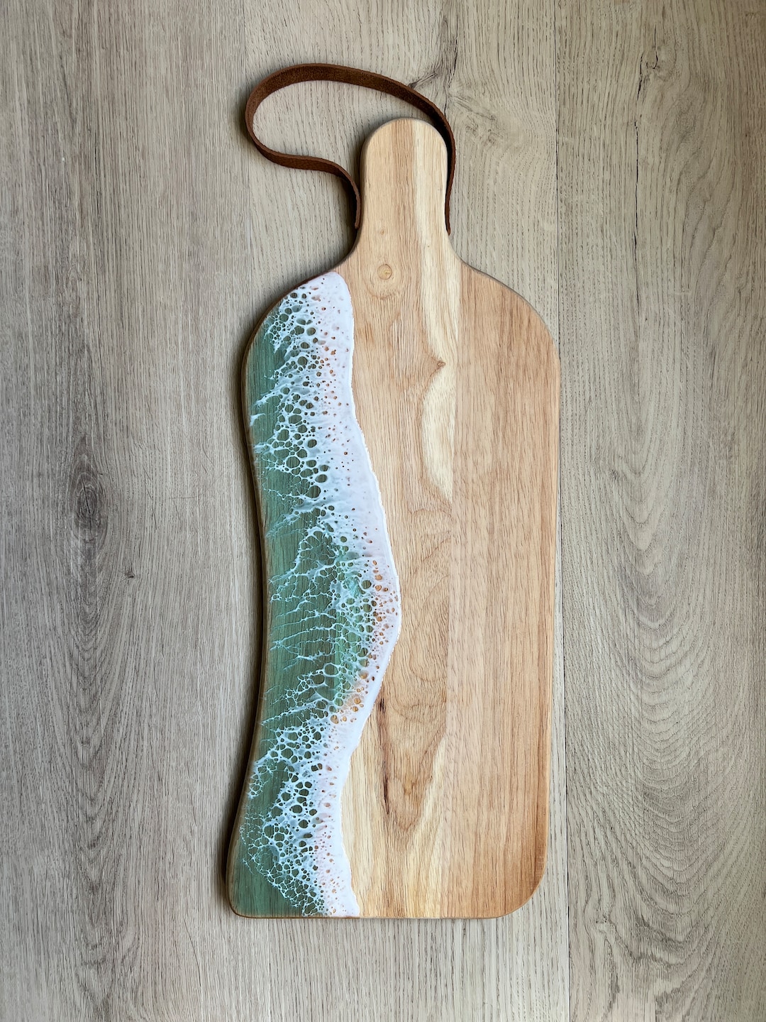 Beach Board, Resin Waves Cutting Board, Beach Charcuterie Board ...