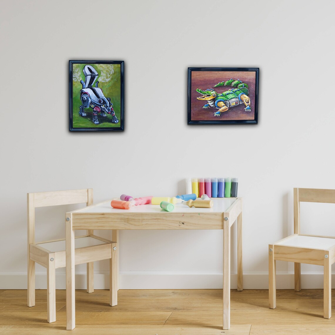 Robot Mech Skunk Polecat Retro Sci-fi Geek Steampunk Bright Colorful ...