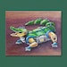 Robot Mech Alligator Crocodile Croc Retro Sci-fi Geek Steampunk Bright ...