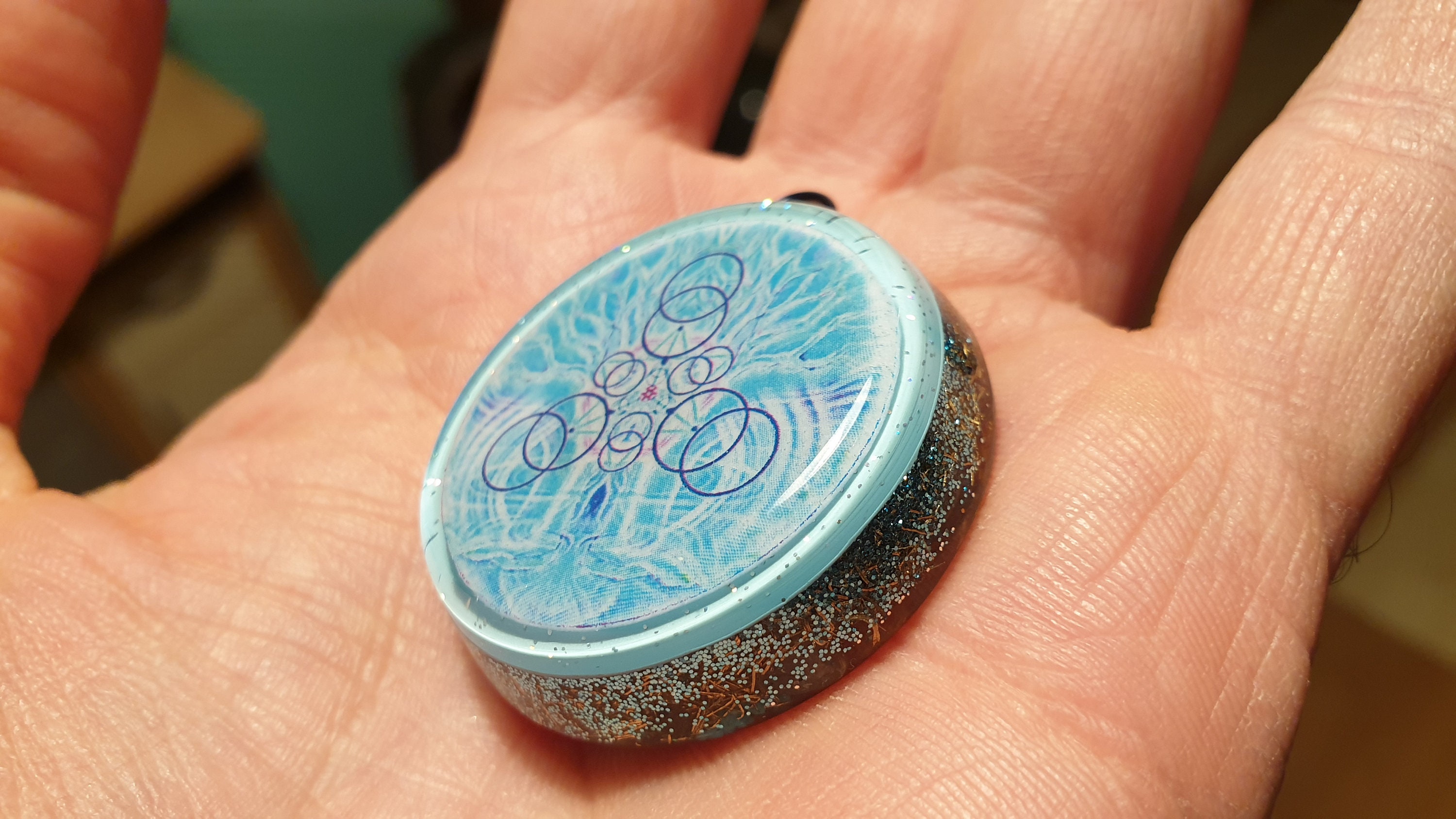 PLEIADIAN Geometry of Light Orgone Pendant - Etsy
