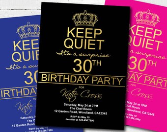 Keep calm invitation | Etsy
