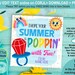 Summer Pop Fun Ring Candy Gift Tag. Poppin' Fun End of School Year ...