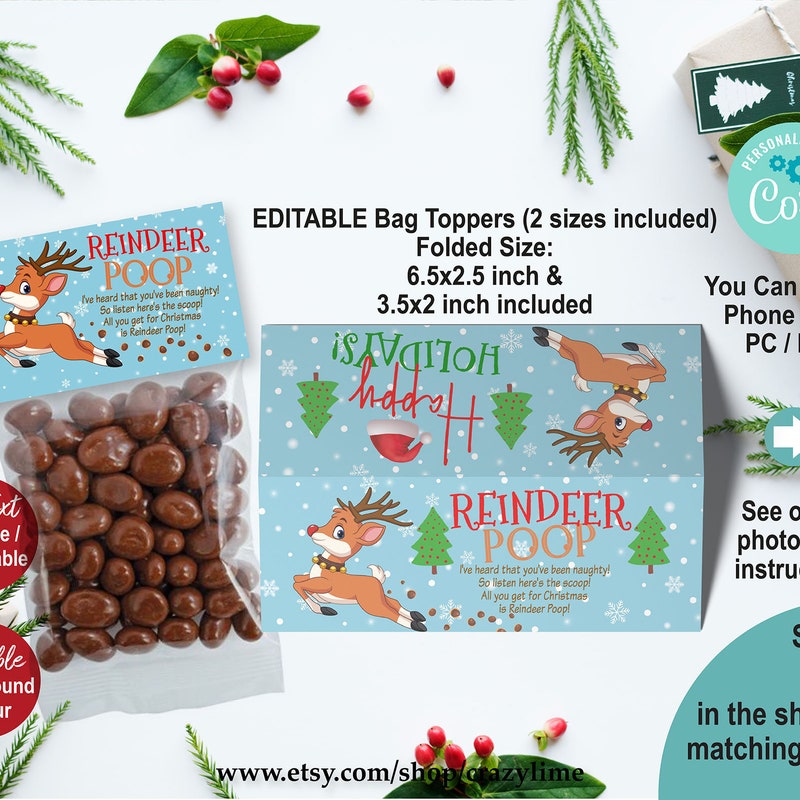 Reindeer Poop - Etsy