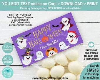 Ghost Treat Bag - Etsy