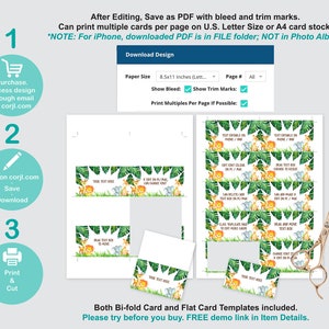 EDITABLE Jungle Animals Place Card Template. Printable Safari Food ...