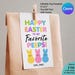 Editable Easter Gift Tag – Bunny Peeps, Canva Template (digital ...