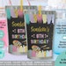 EDITABLE Pastel Art Party Birthday Juice Pouch Label. Printable Kid ...