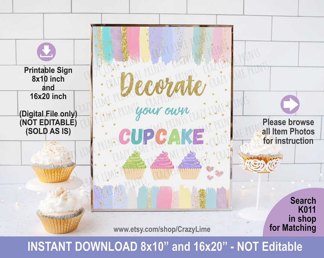 Pastel Girl Art Party Table Sign. Painting Art Jamming Birthday Party ...